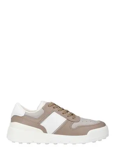 TOD'S Soft Leather Sneakers - Beige