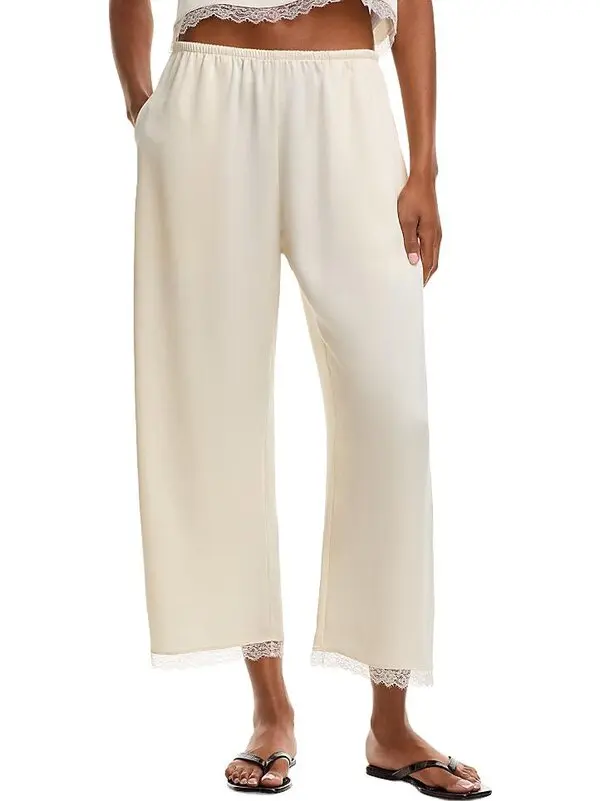 LESET Barb Cropped Pants - Creme