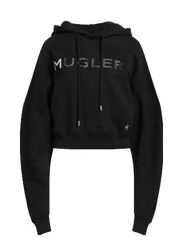 MUGLER Organic Cotton Sweatshirt - Black