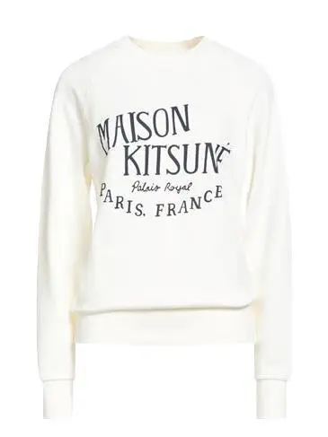 Maison Kitsuné Crewneck Cotton Sweatshirt - White