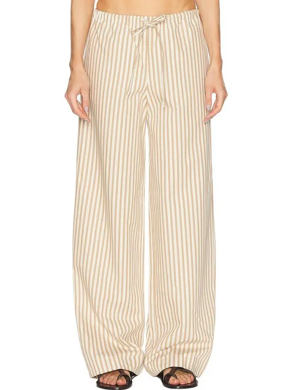 Sprwmn Baggy Easy Pant - Camel Stripe