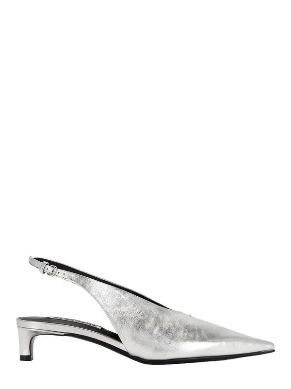 JIL SANDER Sling Back Pump - Sky Grey