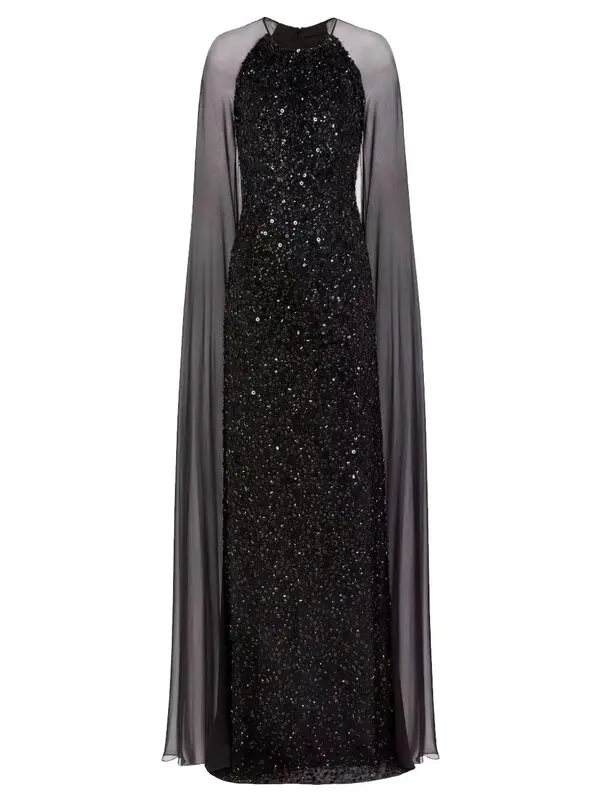 Jenny Packham Elite Maxi Dress - Black