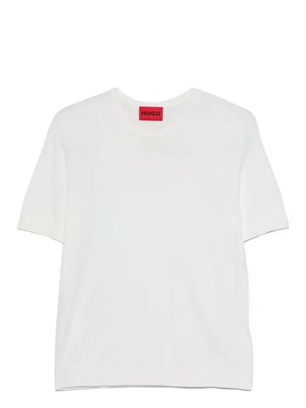 Hugo Fine-knit T-shirt - White