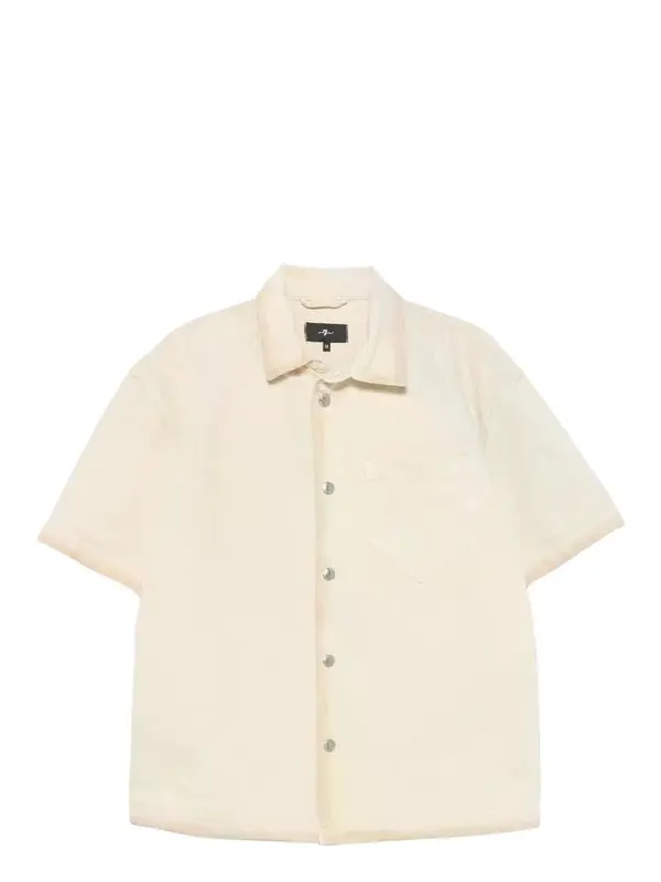 7 For All Mankind Chest-pocket Shirt - Neutrals