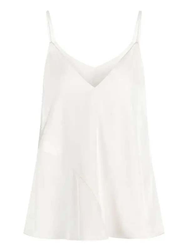 Armani Exchange Satin Tank Top - White