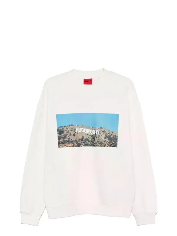 Hugo Printed Sweatshirt - White