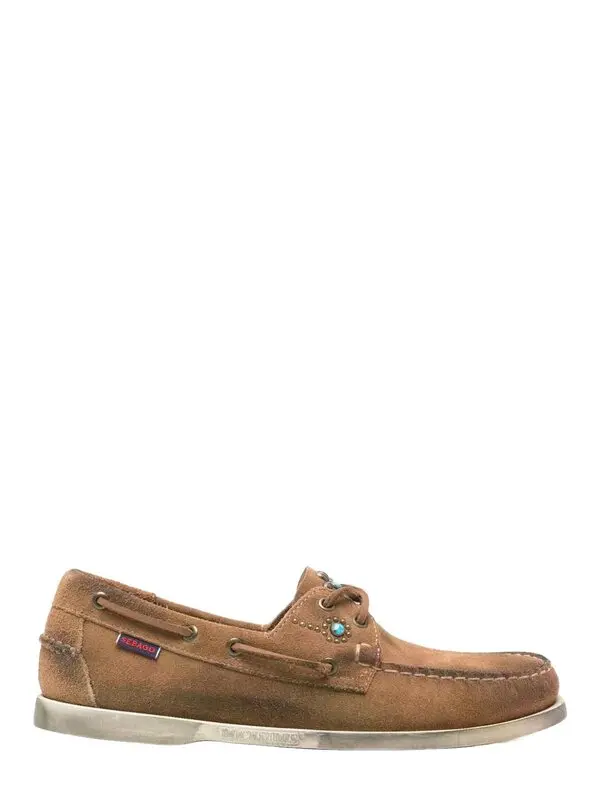 SEBAGO Suede Boat Shoes - Brown