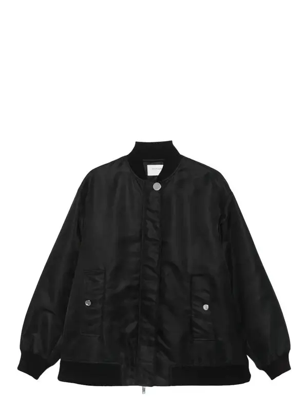 Sportmax Button-up Bomber Jacket - Black