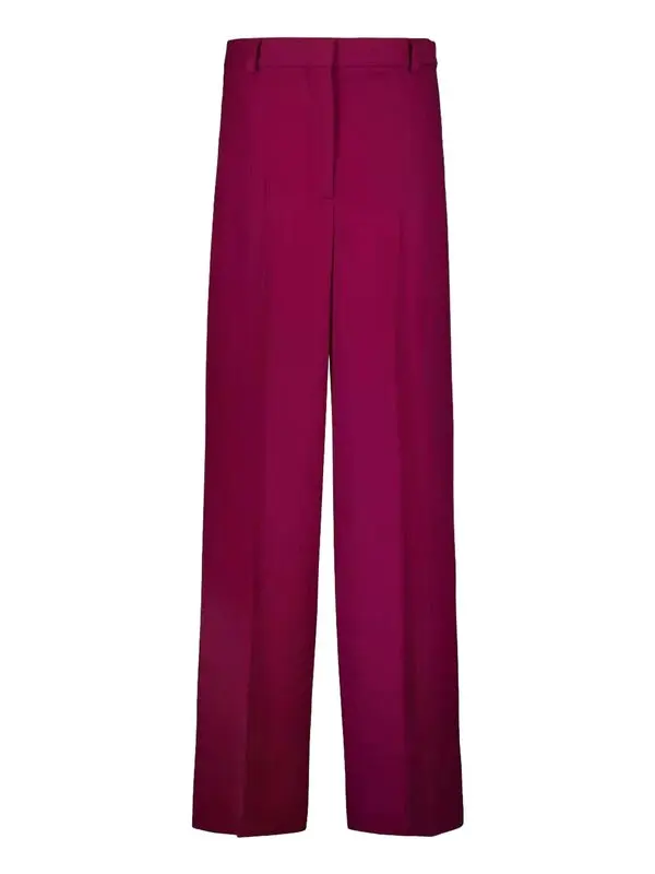 Stella McCartney Wool High-waisted Tailored Trousers - Purple