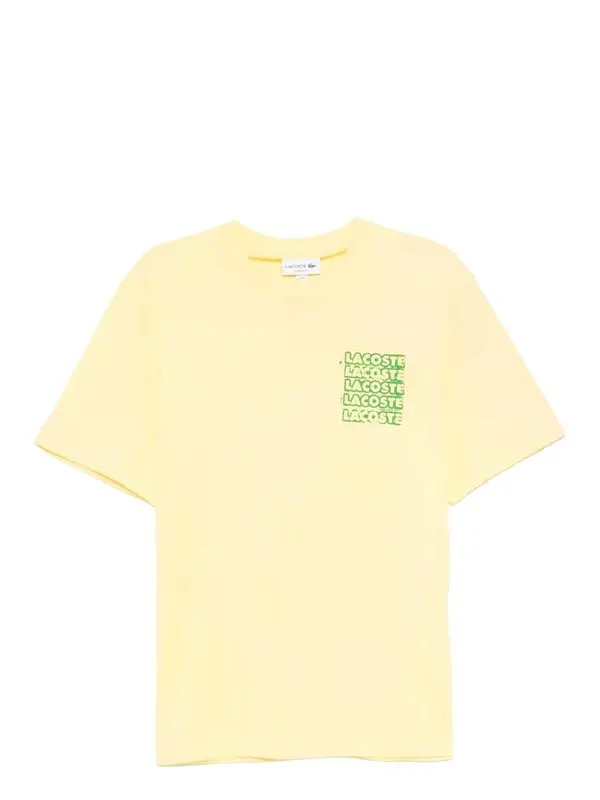 Lacoste Cotton Jersey Graphic T-shirt - Yellow