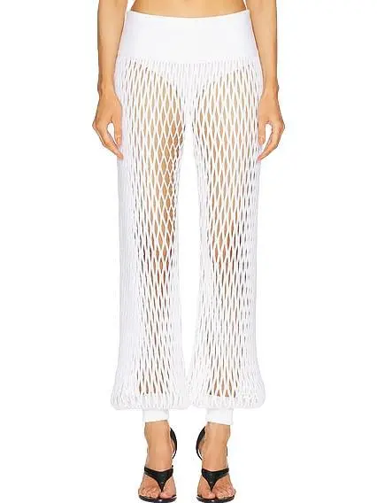 Alaïa Balloon Knit Pant - Blanc