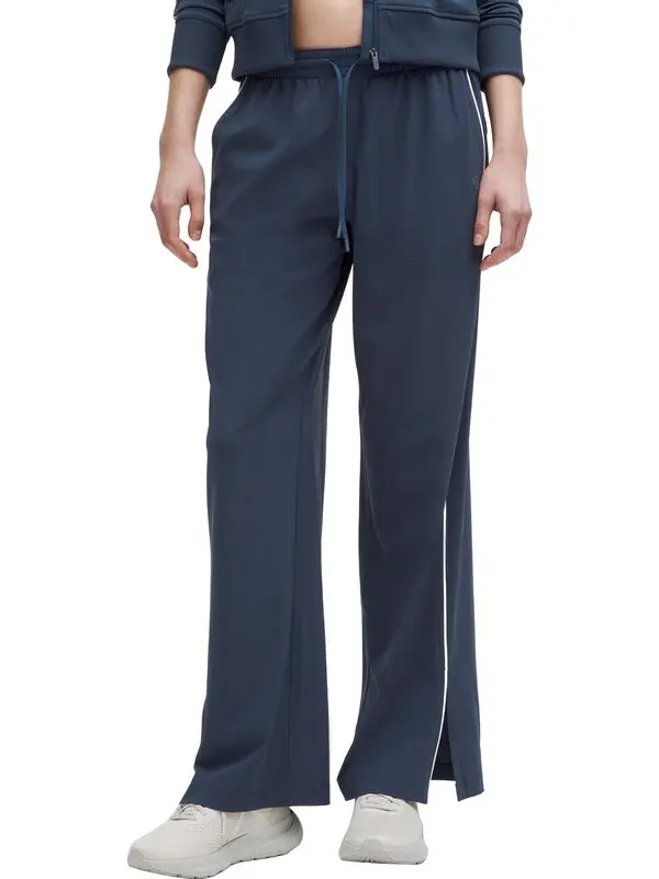 Lululemon Court Rival Wide-leg Track Pant - Club Blue/white