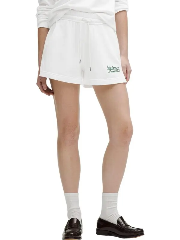 Lululemon Cotton French Terry Short 3 - White/alouette
