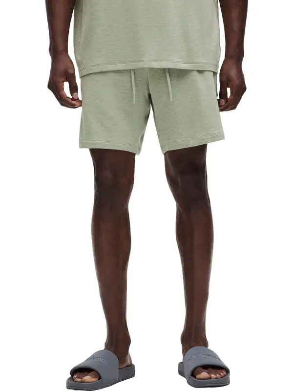 Lululemon Relaxed-fit 7" Short - Heathered Fog Green