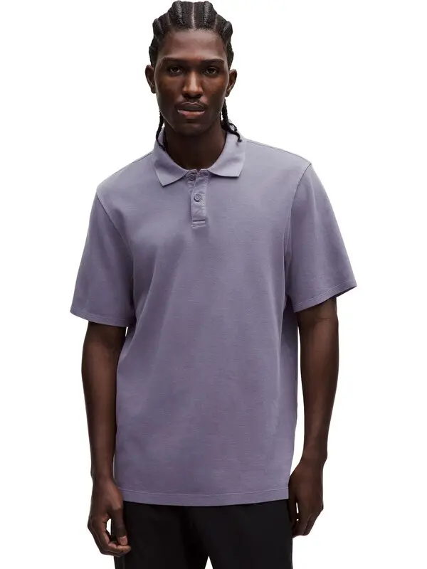 Lululemon Cotton Pique Short-sleeve Polo Shirt - Dilute Wash Grape Mist