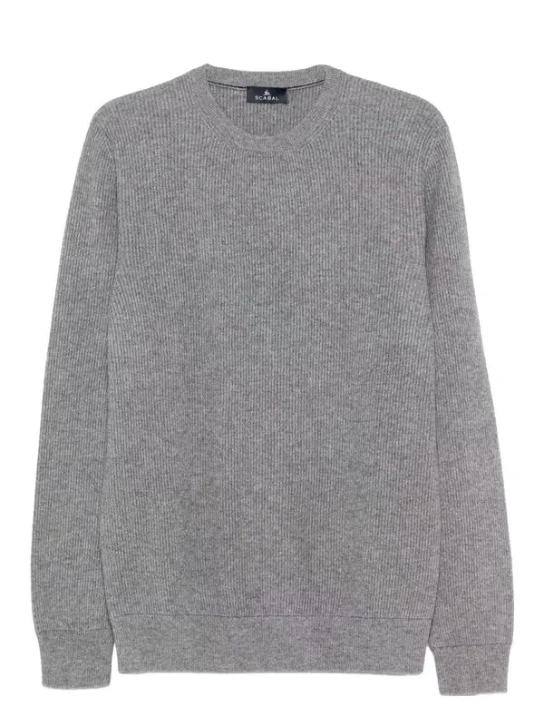 Scabal Cashmere Crew Neck Sweater - Grey
