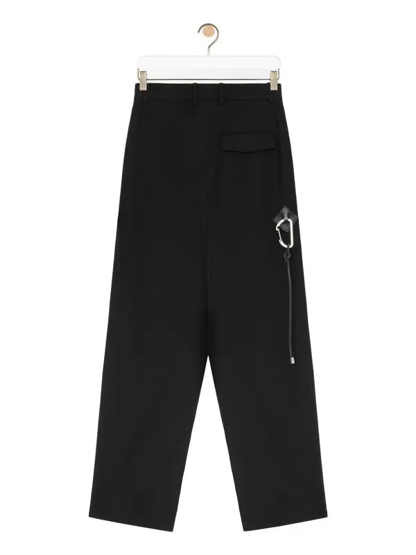 Loewe Cotton Twill Trousers - Black