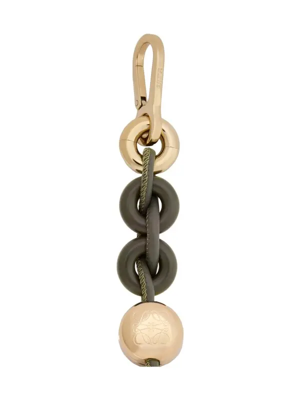 Loewe Leather Donut Chain - Dark Khaki