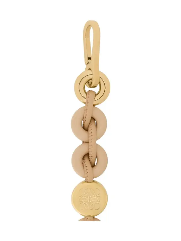 Loewe Leather Donut Chain - Silk Beige