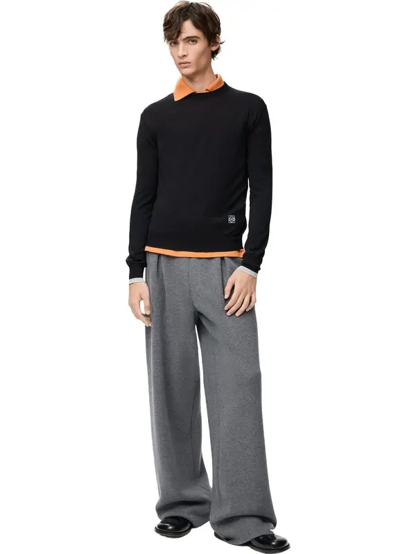 Loewe Sweater In Wool - Black/grey