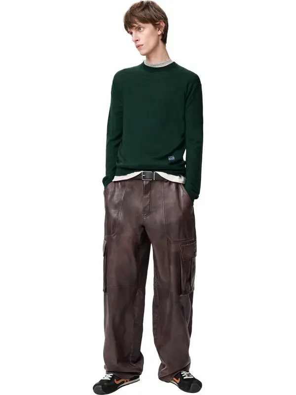 Loewe Sweater In Wool - Green/blue