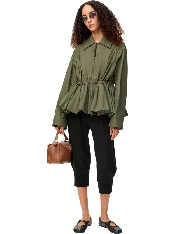 Loewe Cotton-blend Jacket - Khaki Green