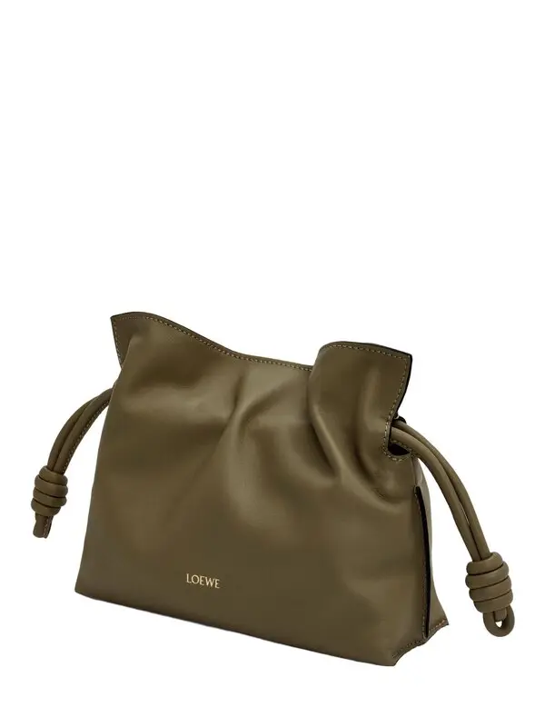 Loewe Mini Flamenco Clutch - Dark Khaki