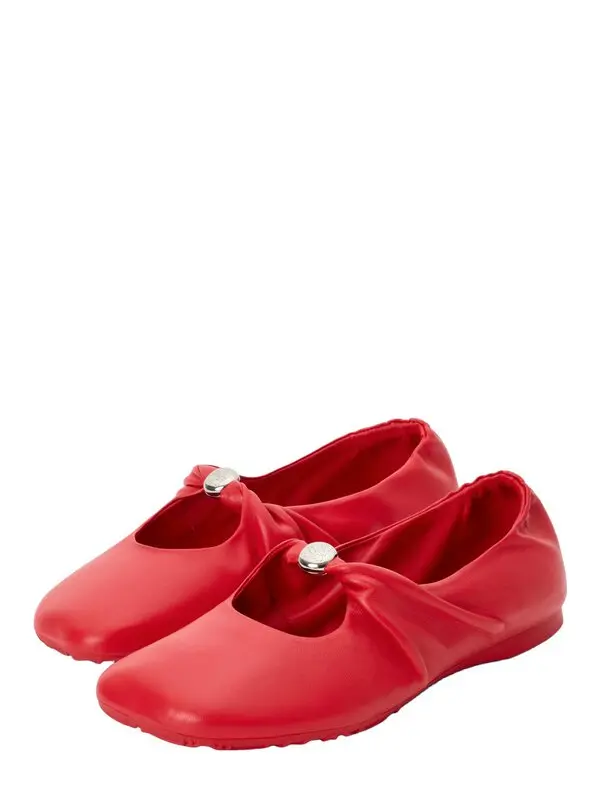 Loewe Pebble Soft Ballerina - Red