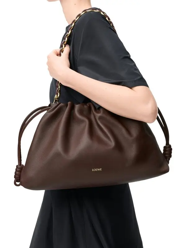 Loewe Large Flamenco Purse - Dark Chestnut