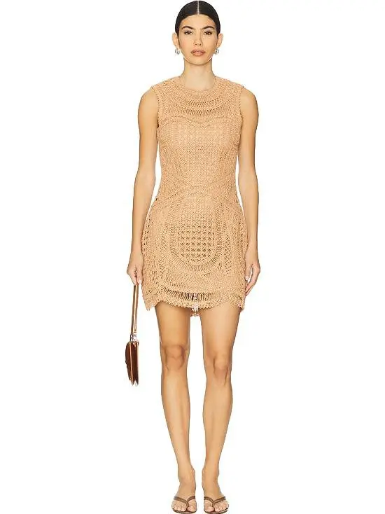 Simkhai Coen Mini Dress - Straw