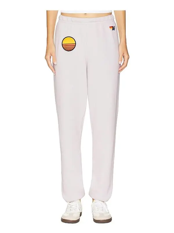 Aviator Nation Sunset Patch Sweatpant - Dove Grey