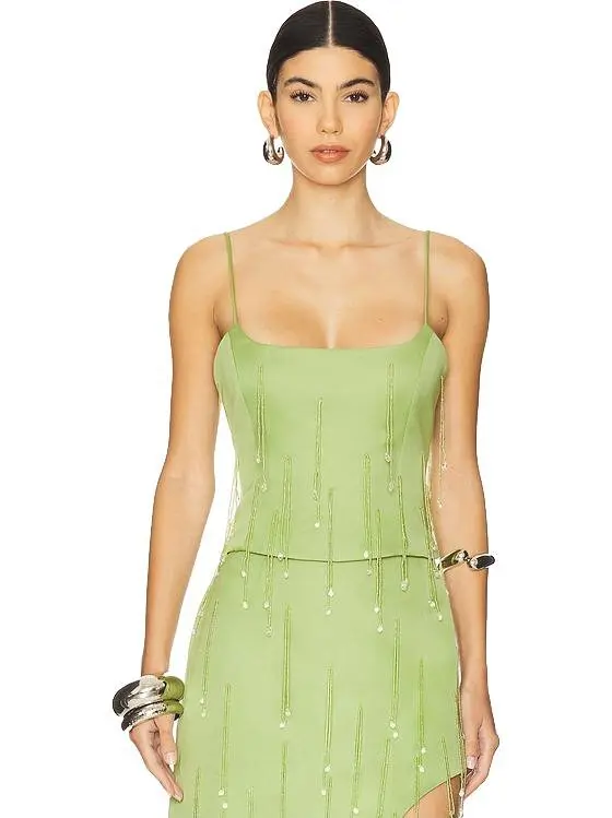 Delfi Bijou Top - Green