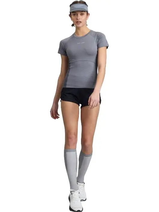 COZY ZERO Tech Merino Run Short Sleeve Tee - Gray