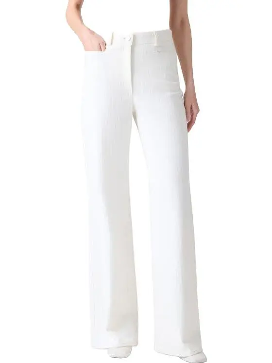Akris Celia High-waist Bootcut Jeans - Cream