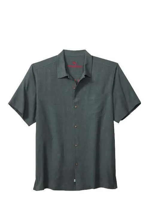 Tommy Bahama King Of The Jungle Silk Camp Shirt - Wire Rim