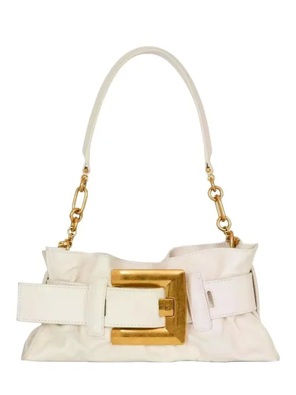Balmain Mini Anthem Shoulder Bag - White