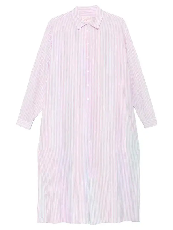 MC2 SAINT BARTH Striped Shirt Dress - Pink