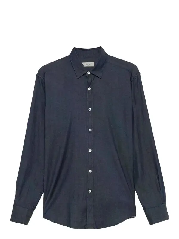 Canali Chambray Shirt - Blue