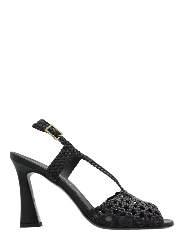 Etro 100mm Woven Heeled Sandals - Black