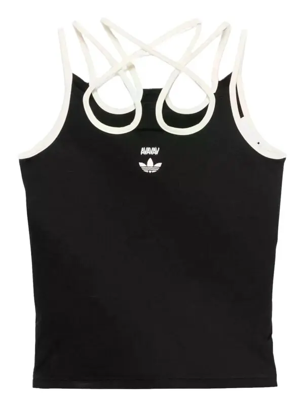 Adidas X Avavav Logo-embroidered Tank Top - Black