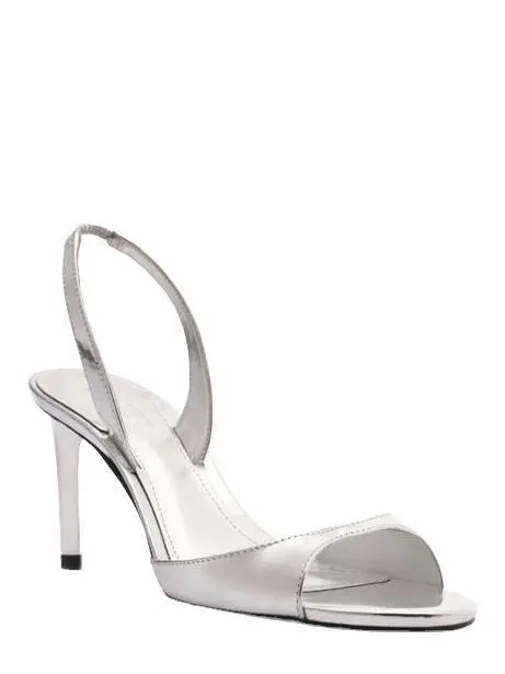 Schutz Scarlett Mid Slingback Sandal - Prata