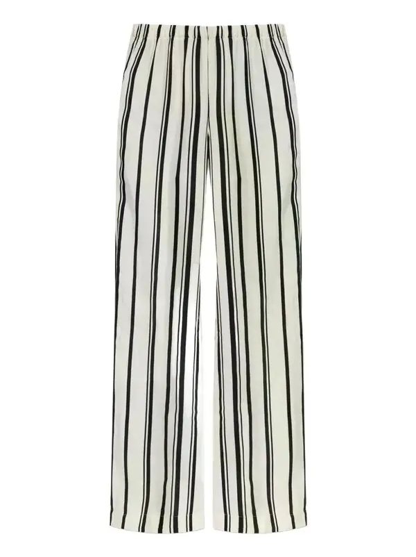 ANINE BING Striped Trousers - Neutrals