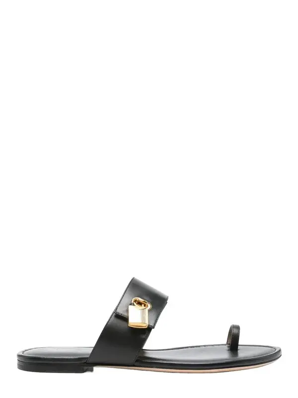 TOM FORD Padlock Sandals - Black