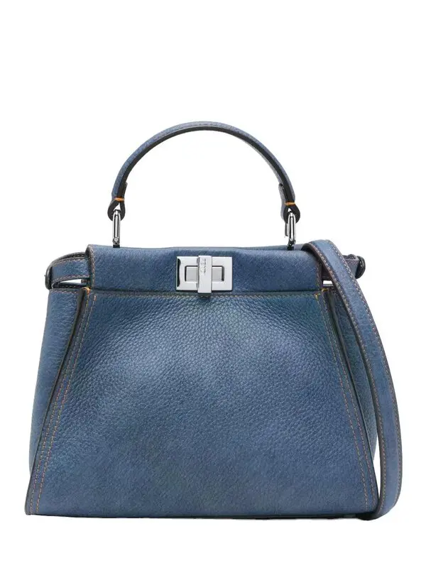 Fendi Mini Peekaboo Tote Bag - Blue