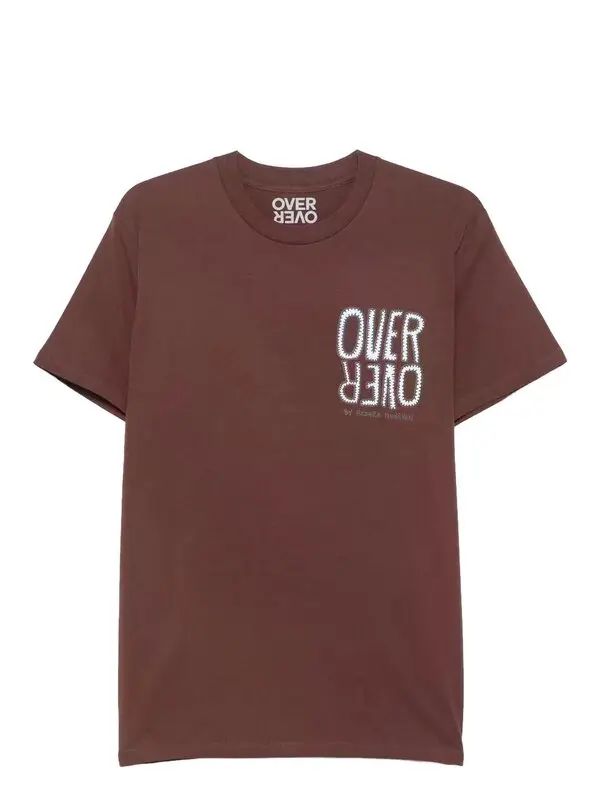 OVER OVER Cotton T-shirt - Brown