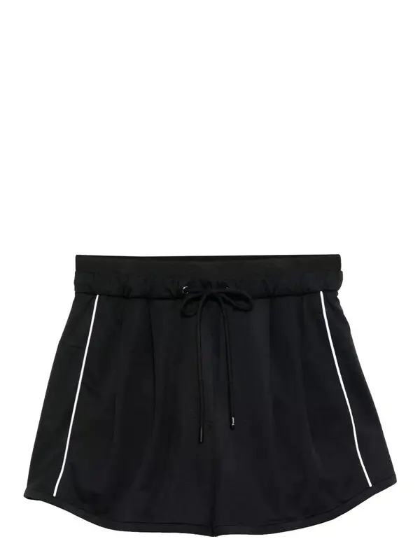 JUUN.J Double-waist Track Shorts - Black
