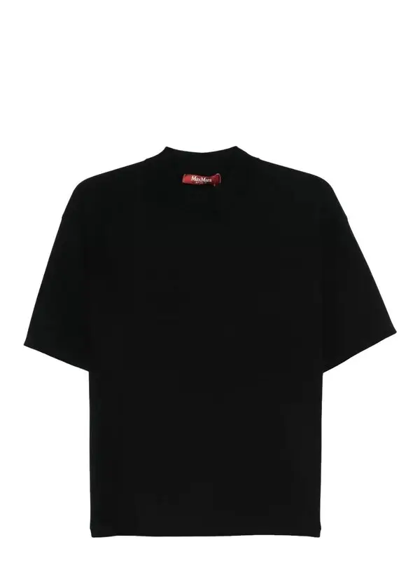 Max Mara Mock-neck T-shirt - Black