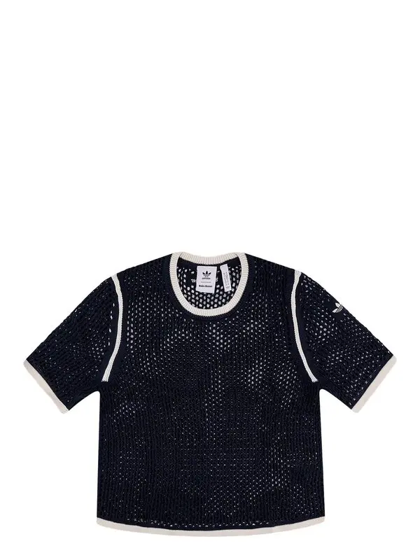 WALES BONNER X ADIDAS Wb Knit Tee Cotton Blend Sweater - Blue