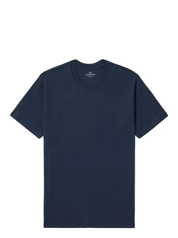 Sid Mashburn Pima Cotton-jersey T-shirt - Blue